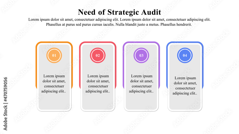 Infographic presentation template of strategic audit used to perform in ...