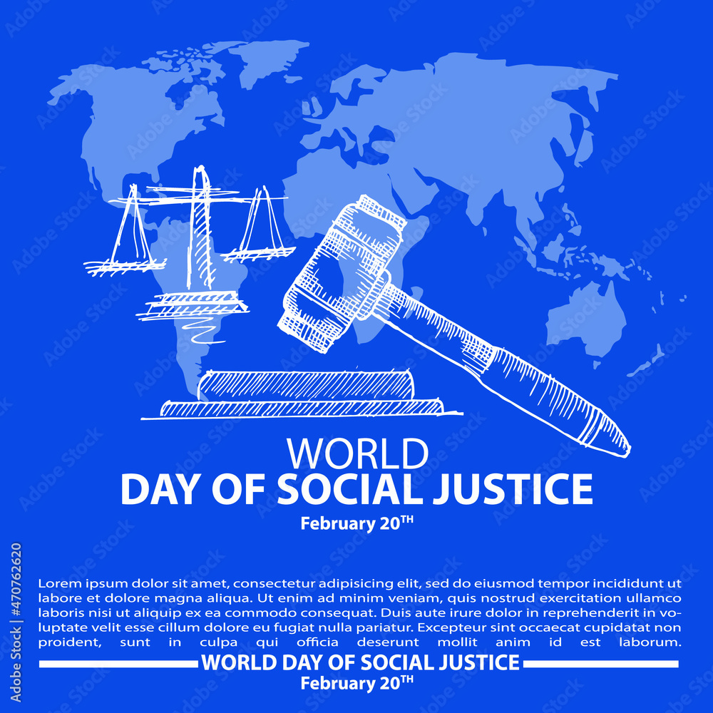 World Day of Social justice, poster and banner Stock Vector | Adobe Stock