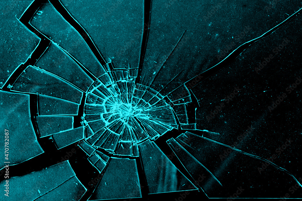 Broken glass window. Isolated realistic cracked glass effect Stock ...