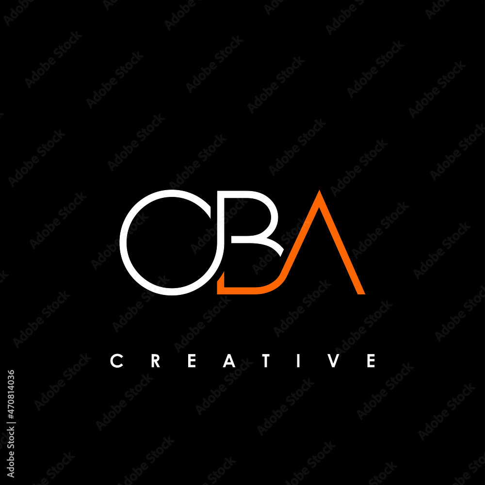 OBA Letter Initial Logo Design Template Vector Illustration Stock ...