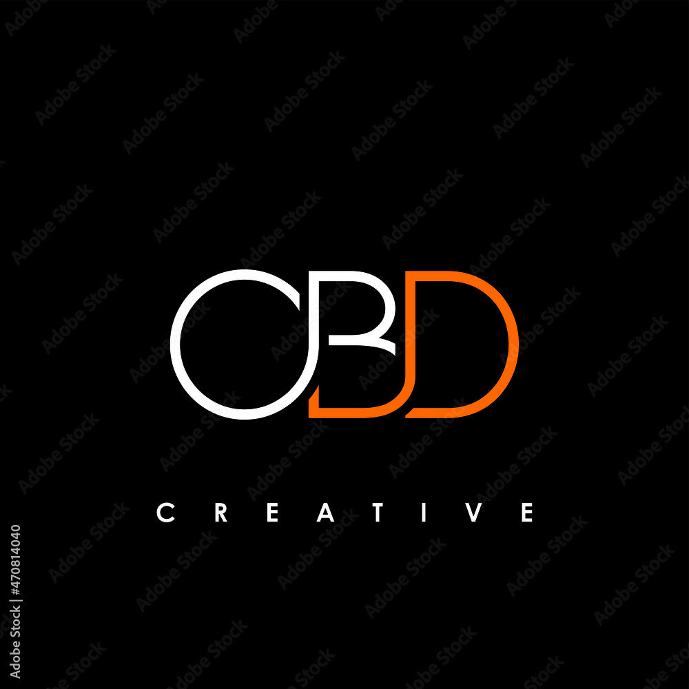 OBD Letter Initial Logo Design Template Vector Illustration Stock ...