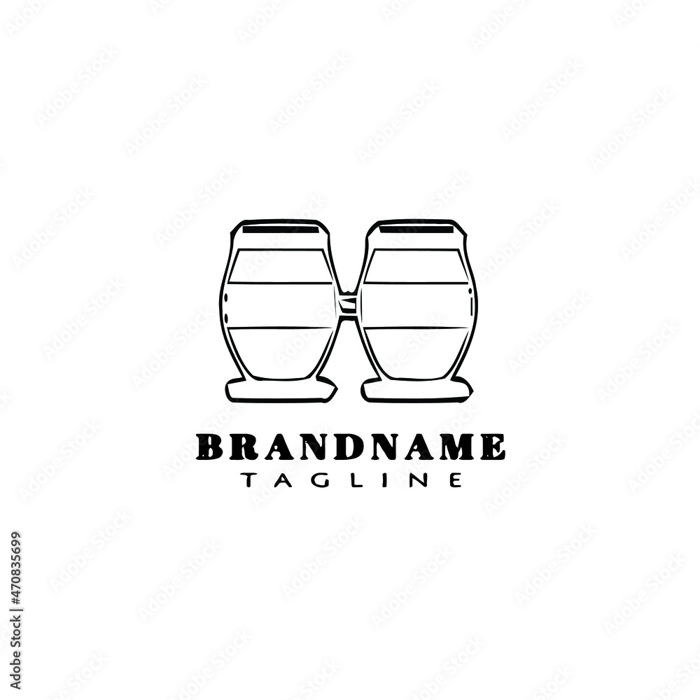 conga logo cartoon icon design template symbol isolated vector ...