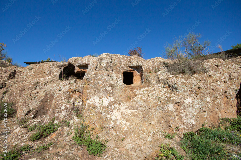 Tumulo del Caiolo in Marturanum Regional Park,is a protected natural ...