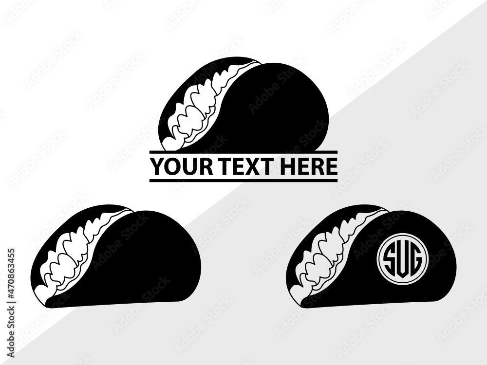 Taco Monogram SVG | Mexican Food Svg | Taco Tuesday Svg | Tacos Svg ...