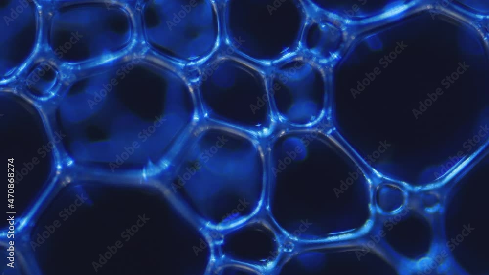 Surface tension of a liquid under a microscope. Simulation of the ...