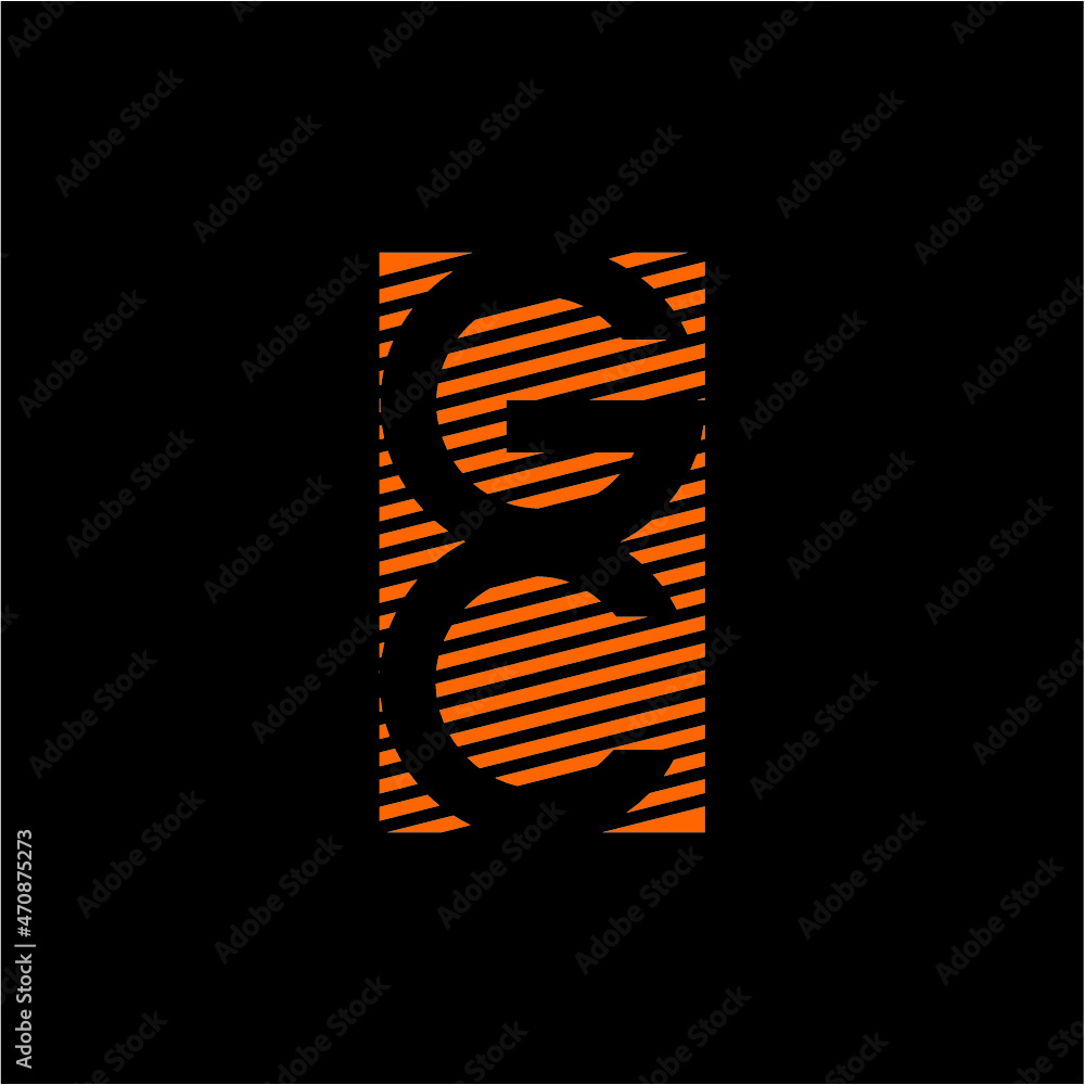 GC initial lines logo vector image Stock Vector | Adobe Stock