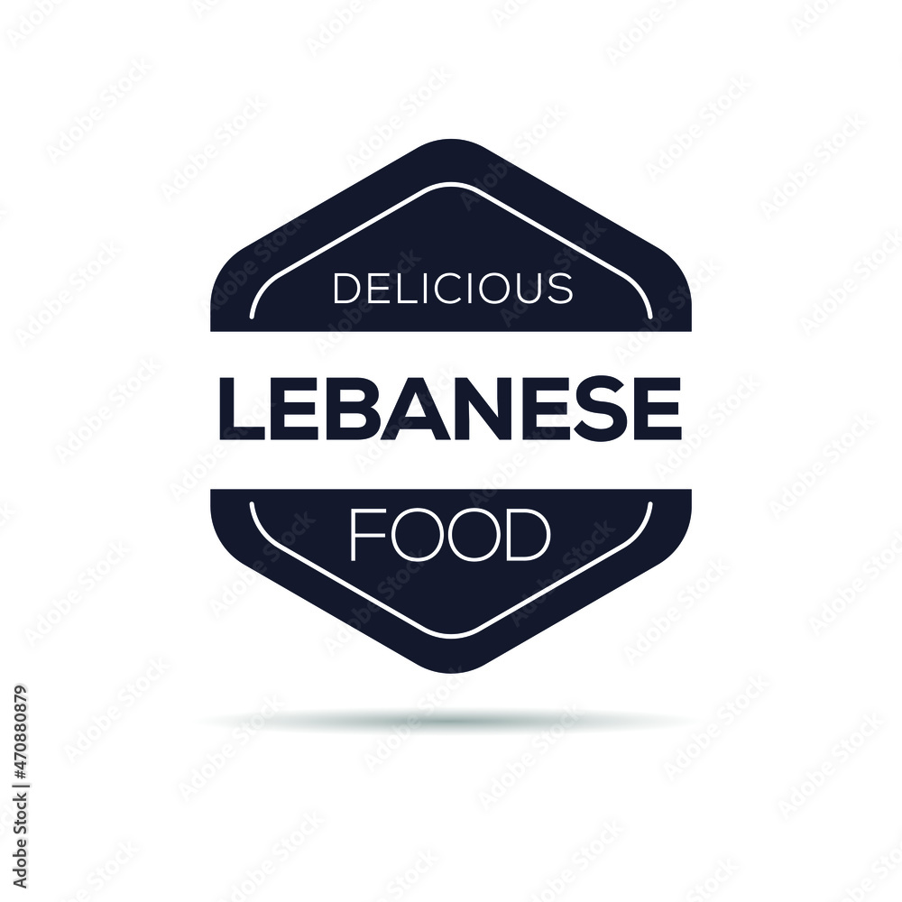 Creative (Lebanese food) logo, sticker, badge, label, vector ...