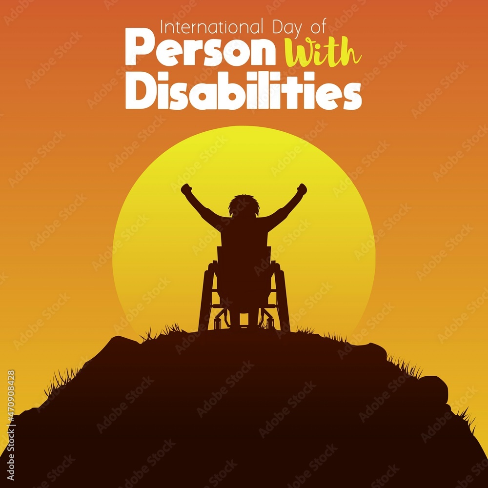 International day of person with disabilities theme template. Vector ...