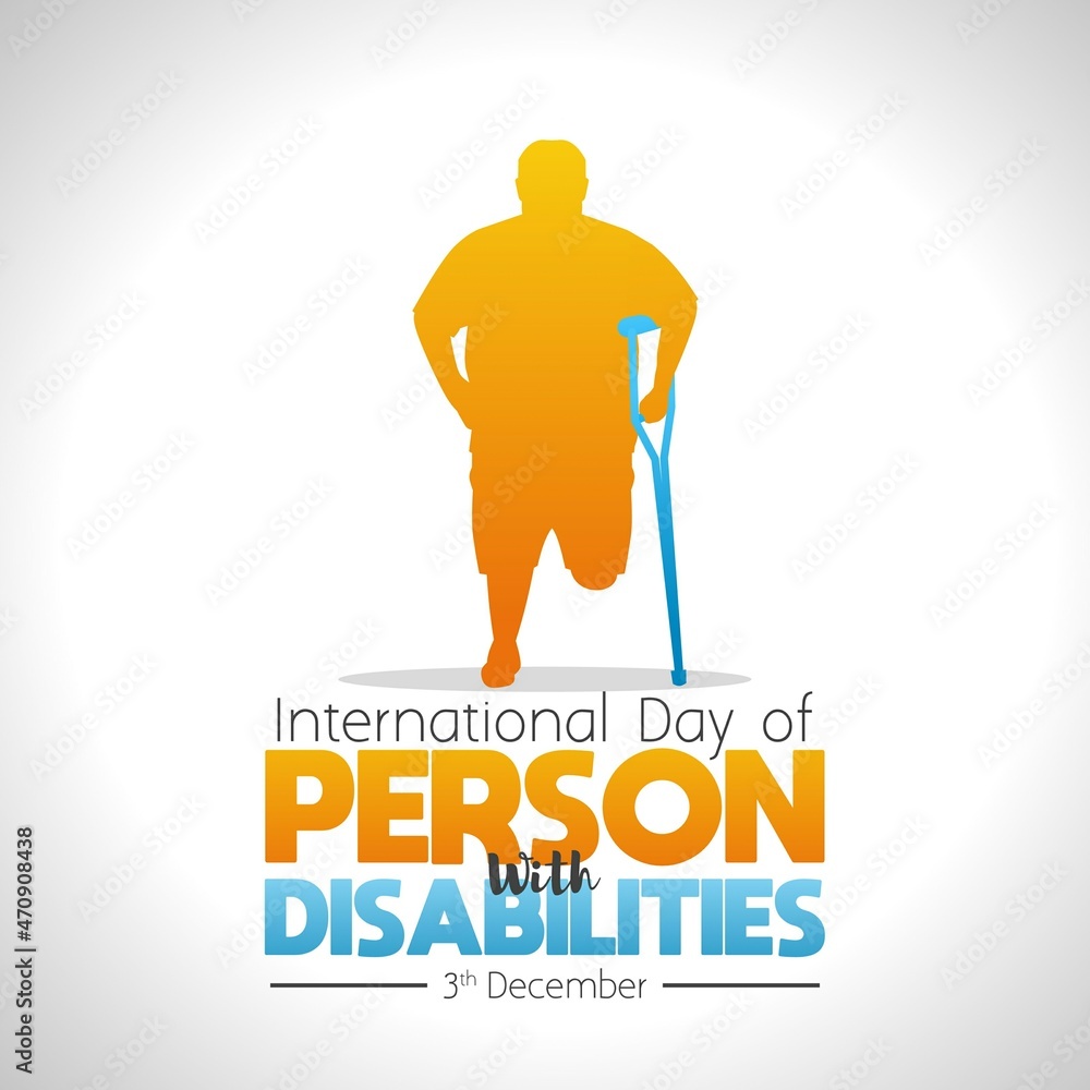 International day of person with disabilities theme template. Vector ...