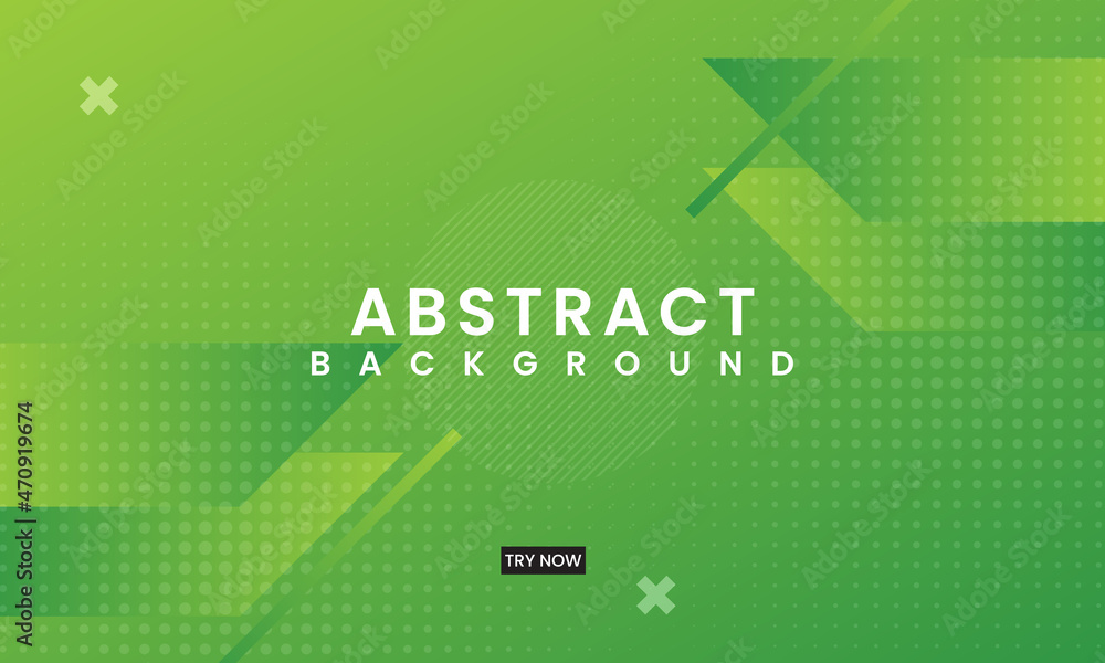 Minimal geometric background, simple green gradient background ...