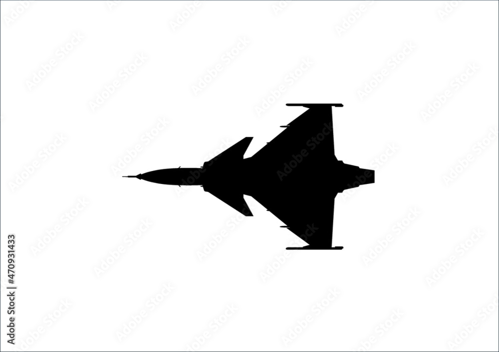 Saab JAS 39 Gripen fighter Jet Sweden vector de Stock | Adobe Stock