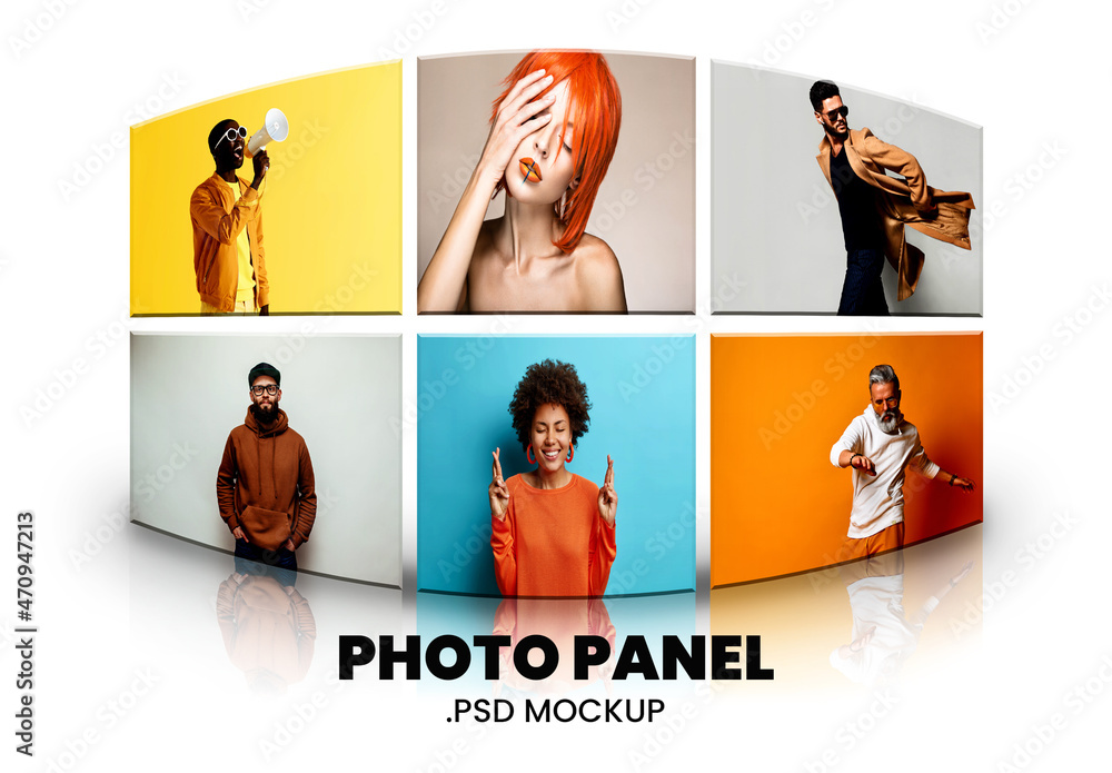 Photo Panel Mockup Stock Template | Adobe Stock