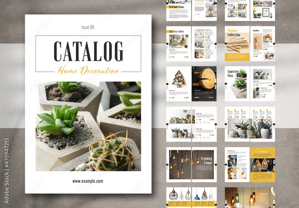 Product Catalog Layout Stock Template | Adobe Stock