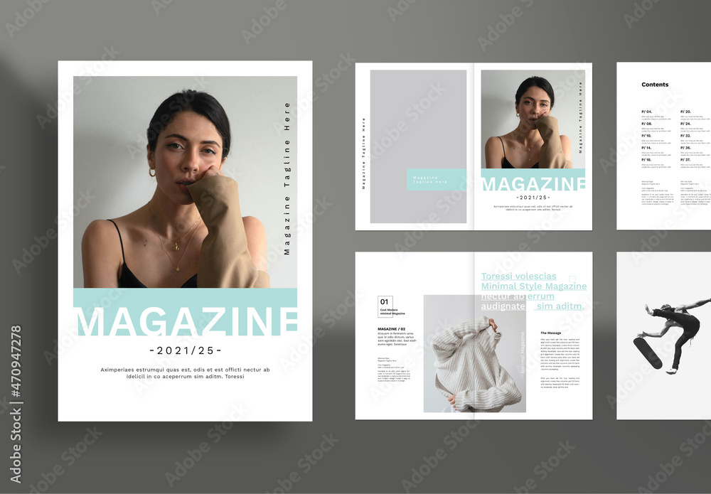 Magazine Layout Stock Template | Adobe Stock