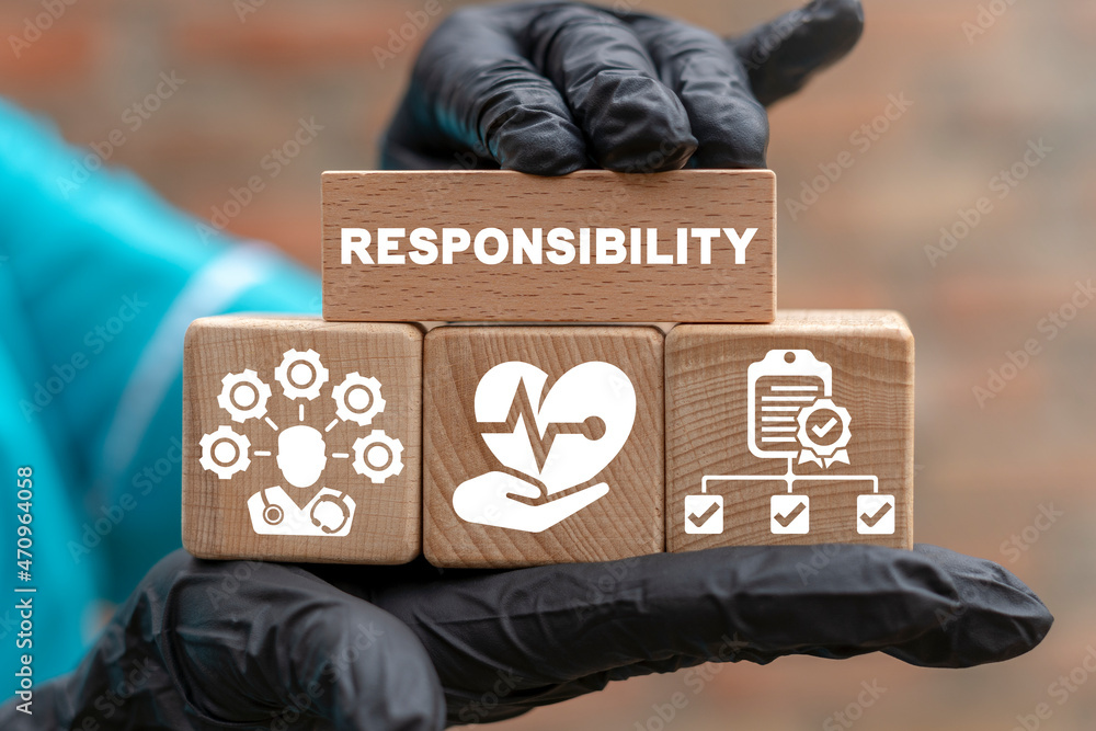 Concept of Responsibility Medical Work. Responsible and fair doctors ...