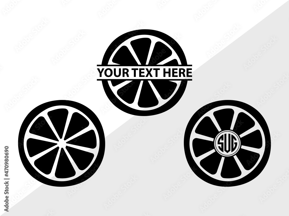 Lemon Monogram SVG | Half Lemon Svg | Lime Svg | Fruit Svg | Lemon ...