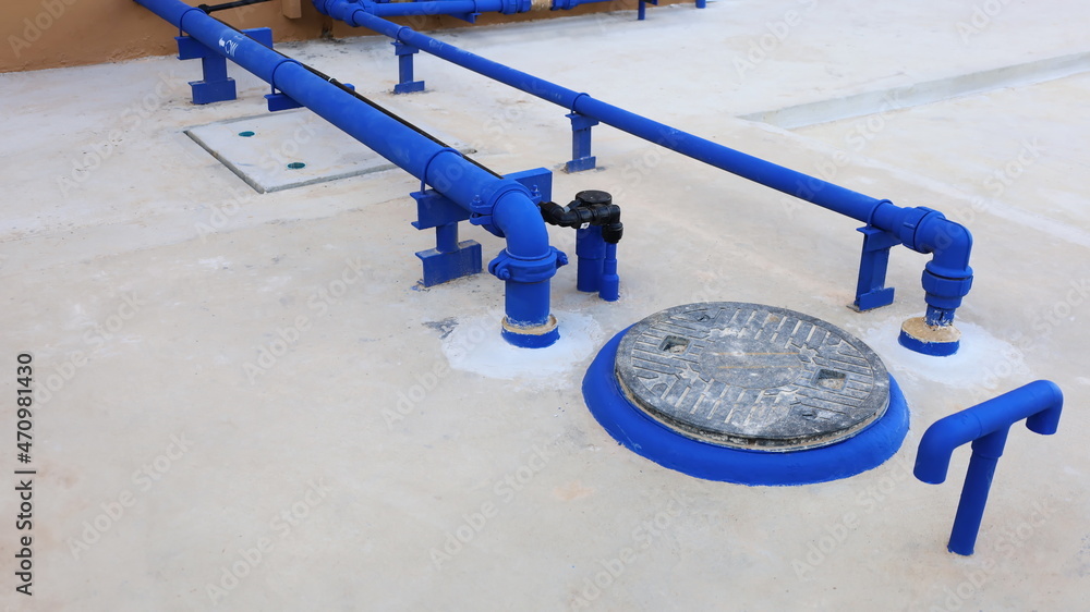 Cover for underground water tanks and pipes. Reserve water tank system ...