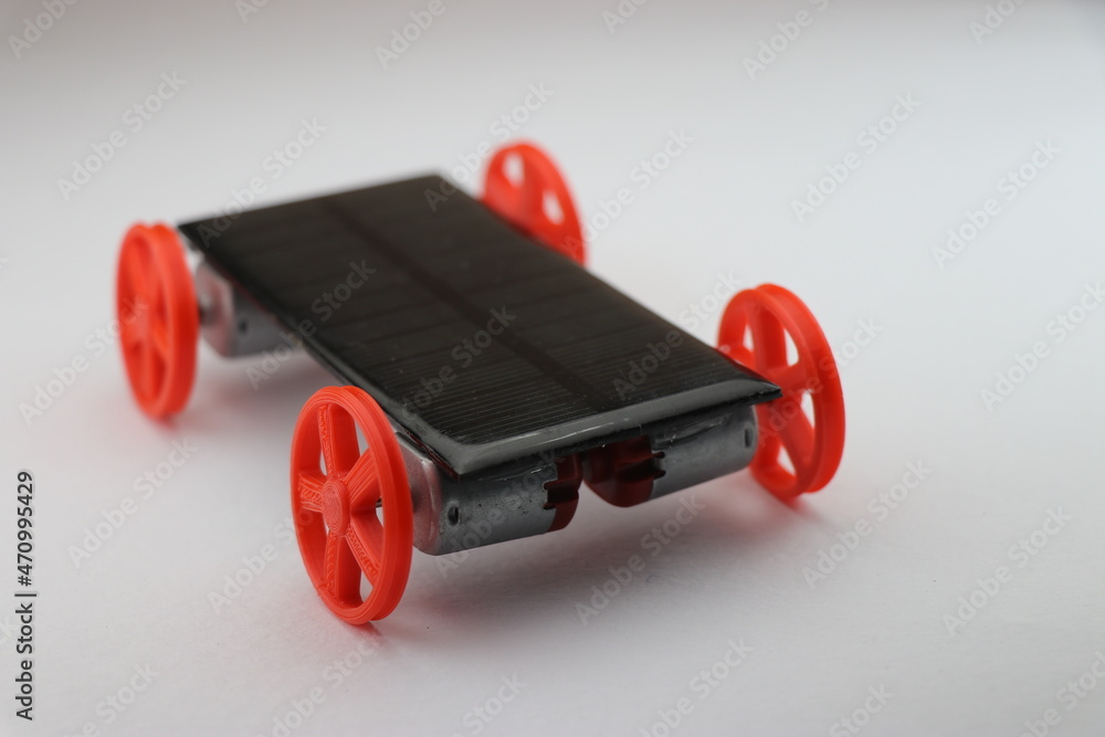 Mini solar cars with wheels made from 3d print technology, a working ...
