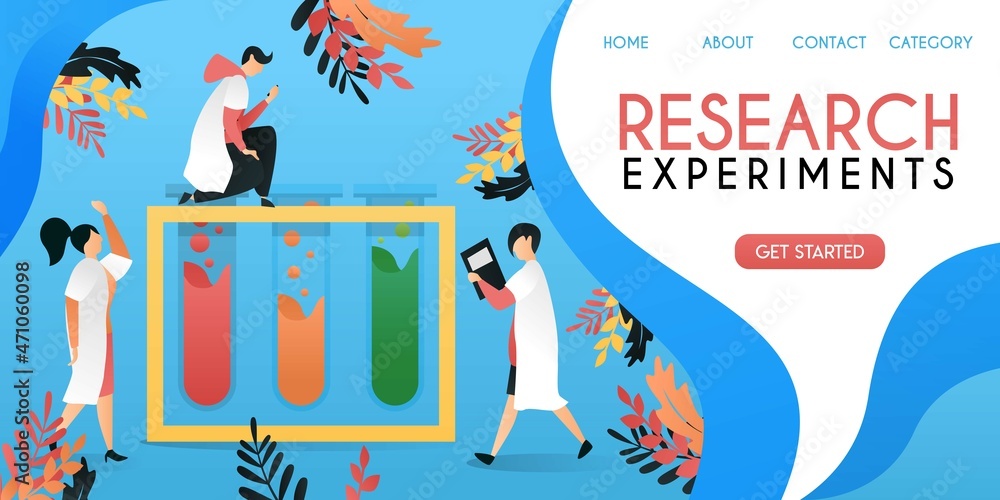 research and experiment laboratory. the scientist is examining the ...