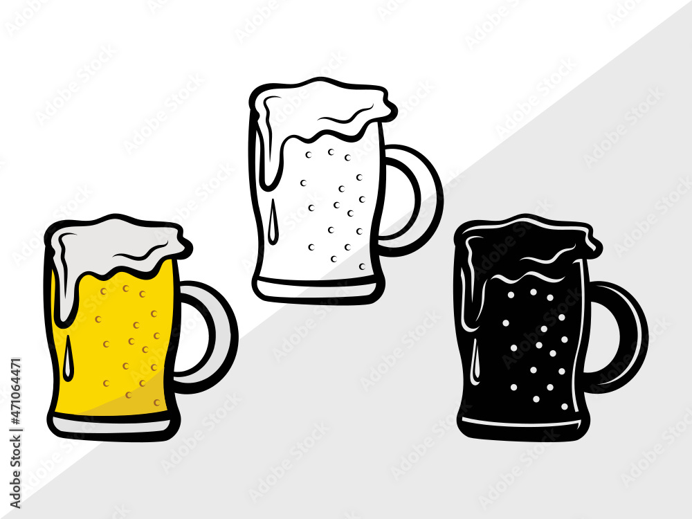 Beer Mug SVG | Beer Svg | Beer Clink Svg | Beer Glass Svg | Beer Mug ...