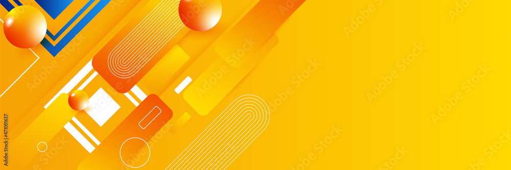 Modern minimal orange background design. Abstract orange banner vector ...