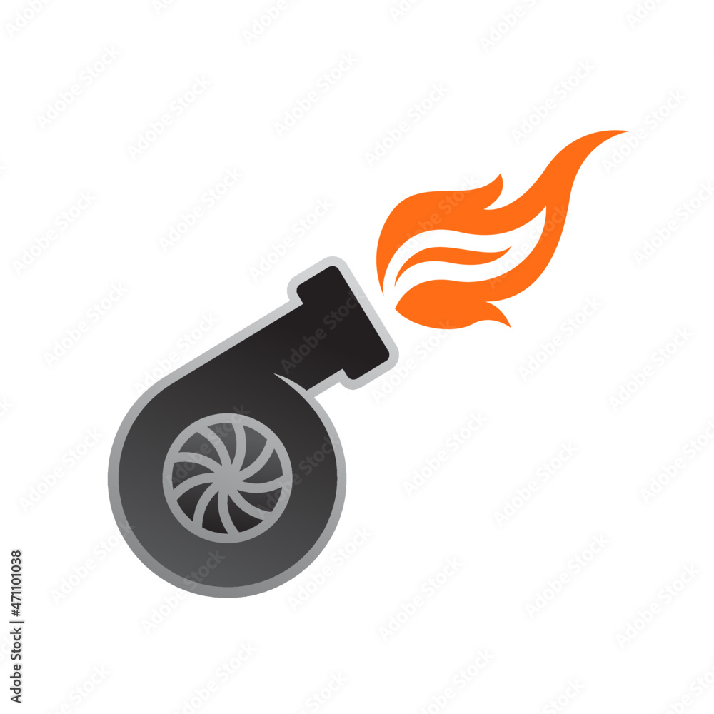 turbo charger vector illustration logo icon clipart Stock Vector ...