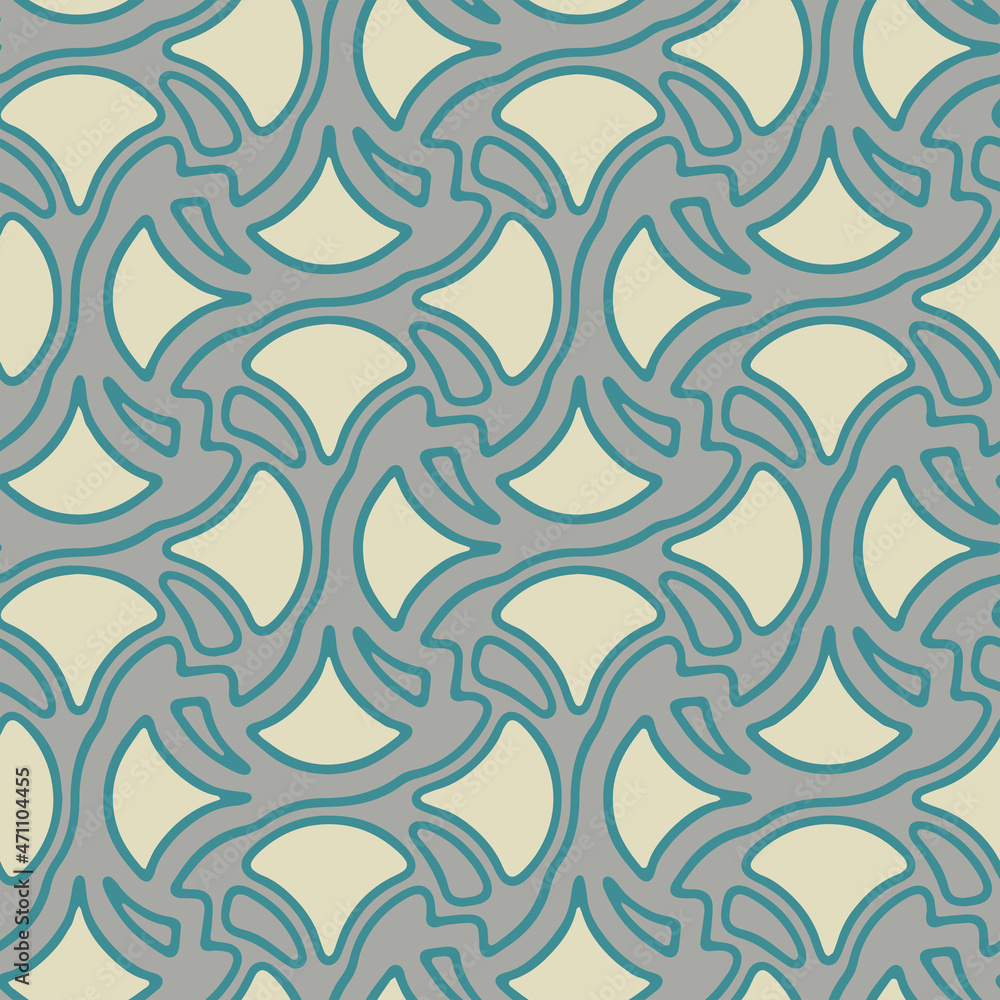 Full seamless vintage shapes pattern texture vector for decoration ...