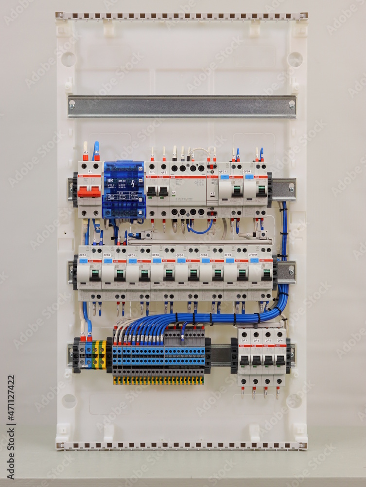 Electrical panel for private apartments on ABB circuit breakers ...