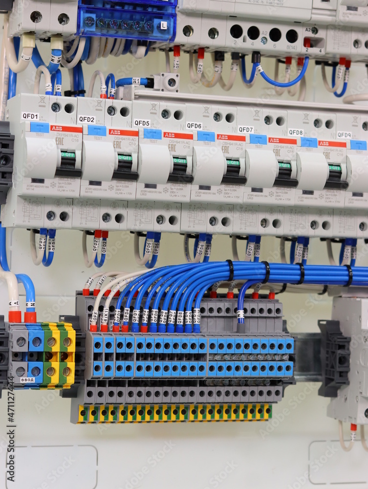 Electrical panel for private apartments on ABB circuit breakers ...