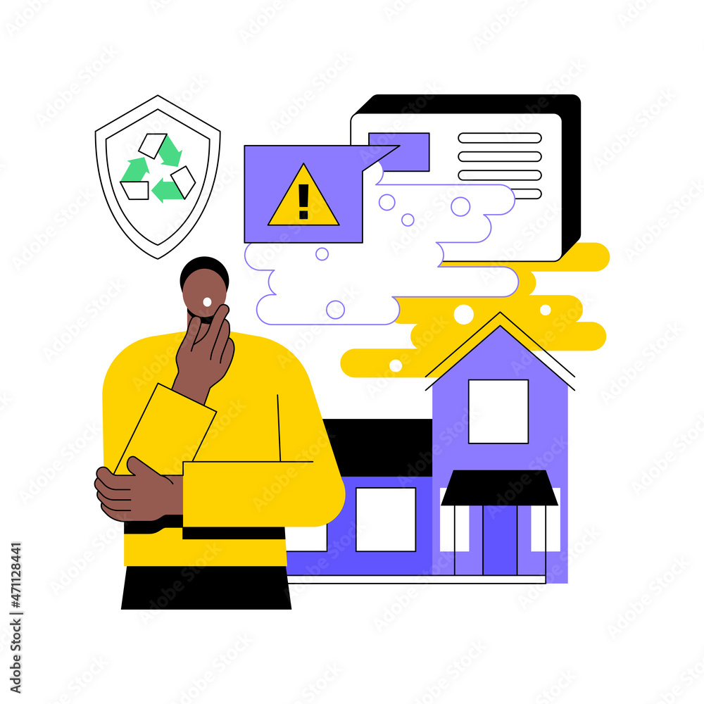 Air quality monitor abstract concept vector illustration. Indoor ...