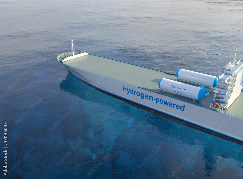 Liqiud Hydrogen renewable energy in vessel - LH2 hydrogen gas for clean ...