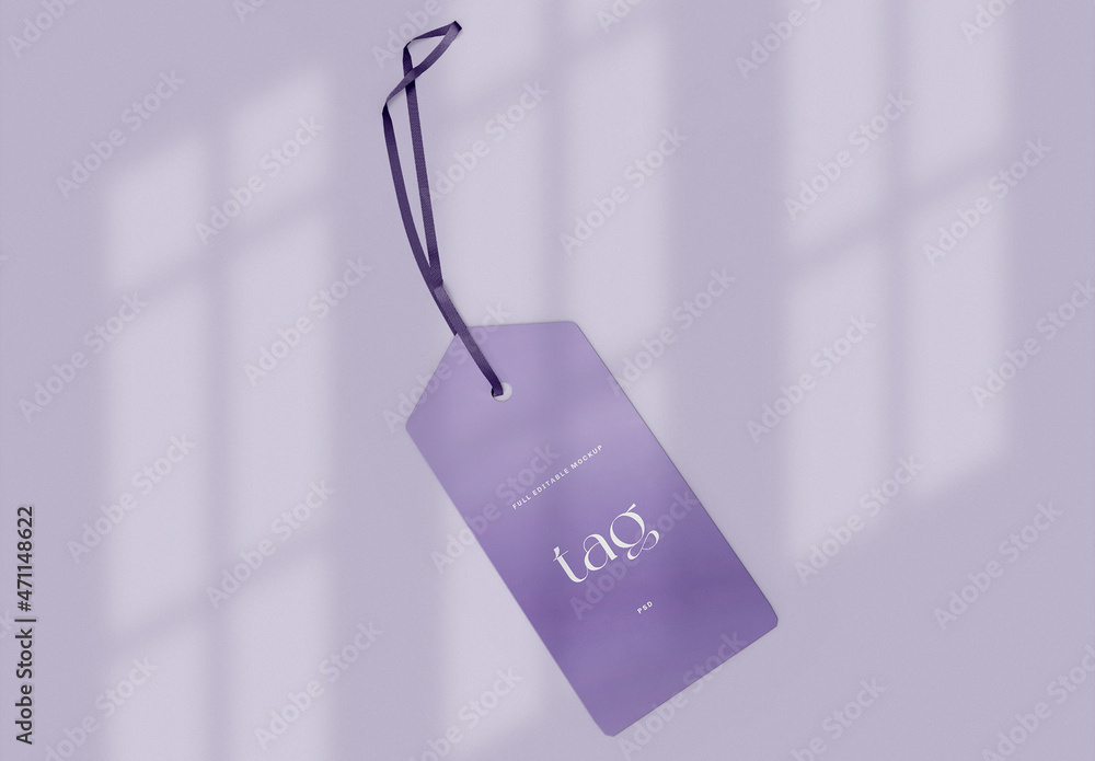 3D Tag Mockup Stock Template | Adobe Stock