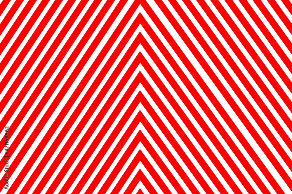 bright red and white christmas holiday candy stripes with slanted lines ...