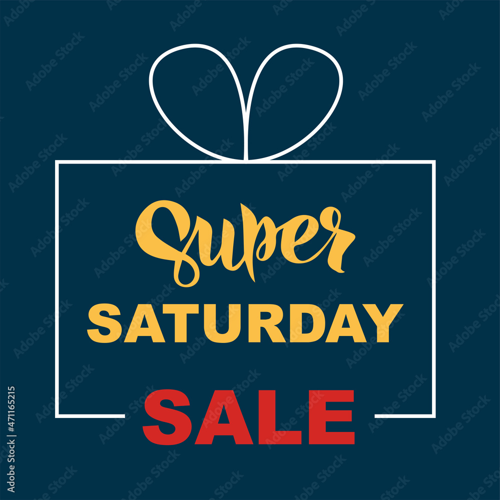 Super Saturday Sale banner. One day deal, special offer, big sale ...