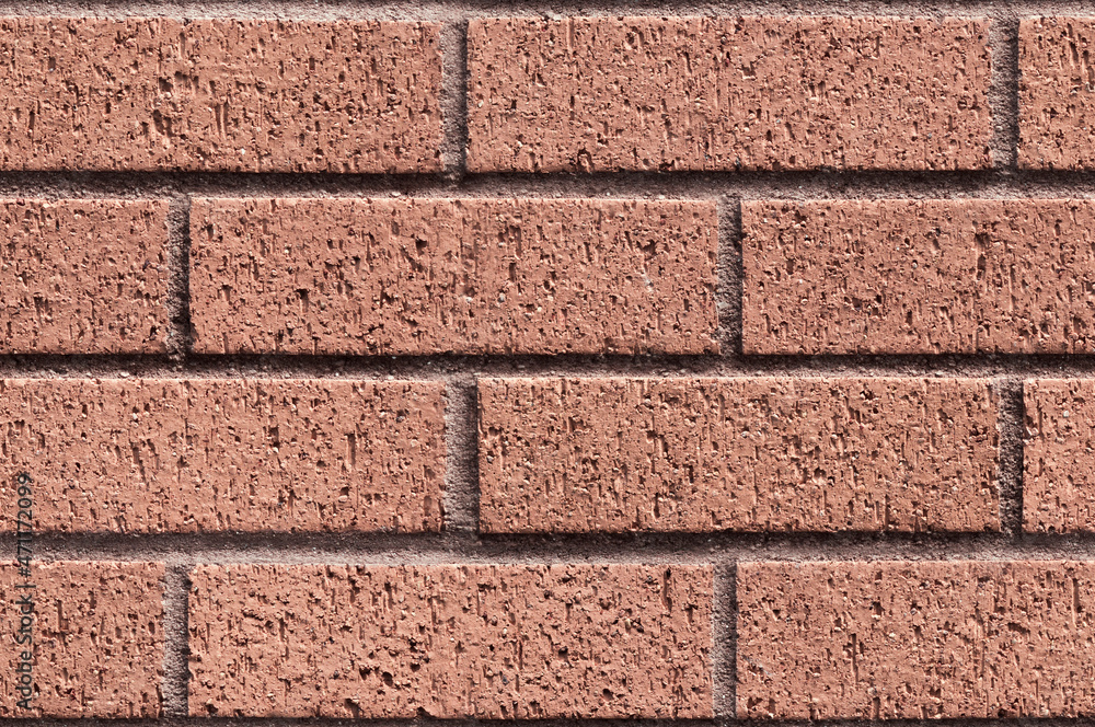 Repeating sandy brick wall texture typically found in developed areas ...