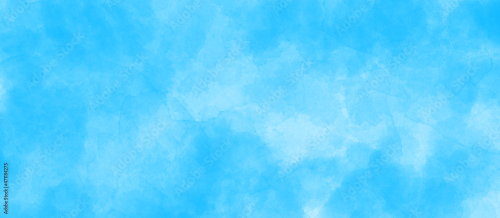 Blue watercolor grunge texture, blue watercolor painted mottled blue ...