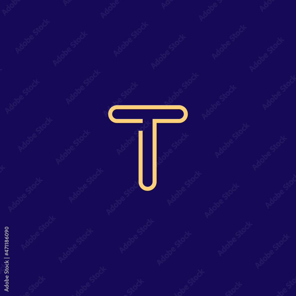 Special Unique Initial T logo and TT logo design. T Letter Minimal ...