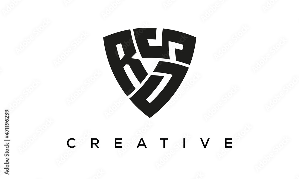 RDS letters logo, security Shield logo vector Stock Vector | Adobe Stock