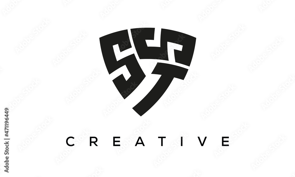 STS letters logo, security Shield logo vector Stock Vector | Adobe Stock