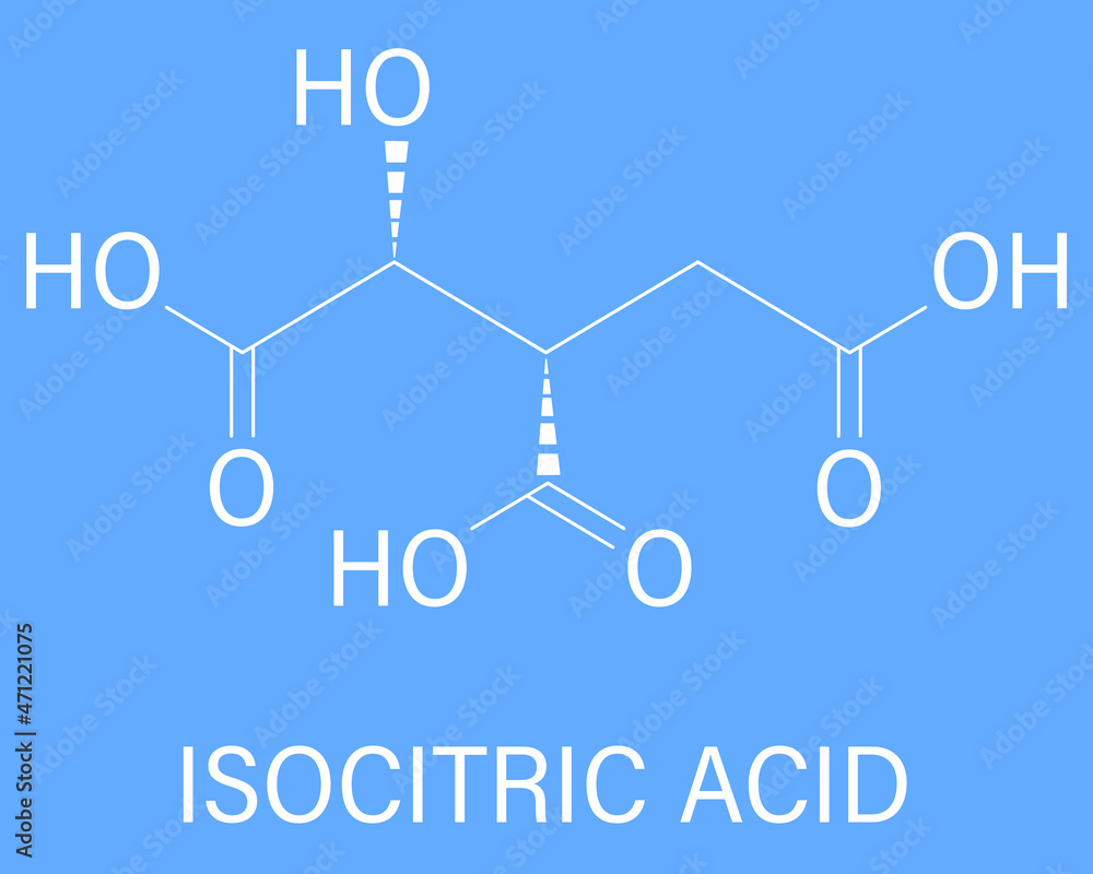 Isocitric acid molecule. Skeletal formula. Stock Vector | Adobe Stock