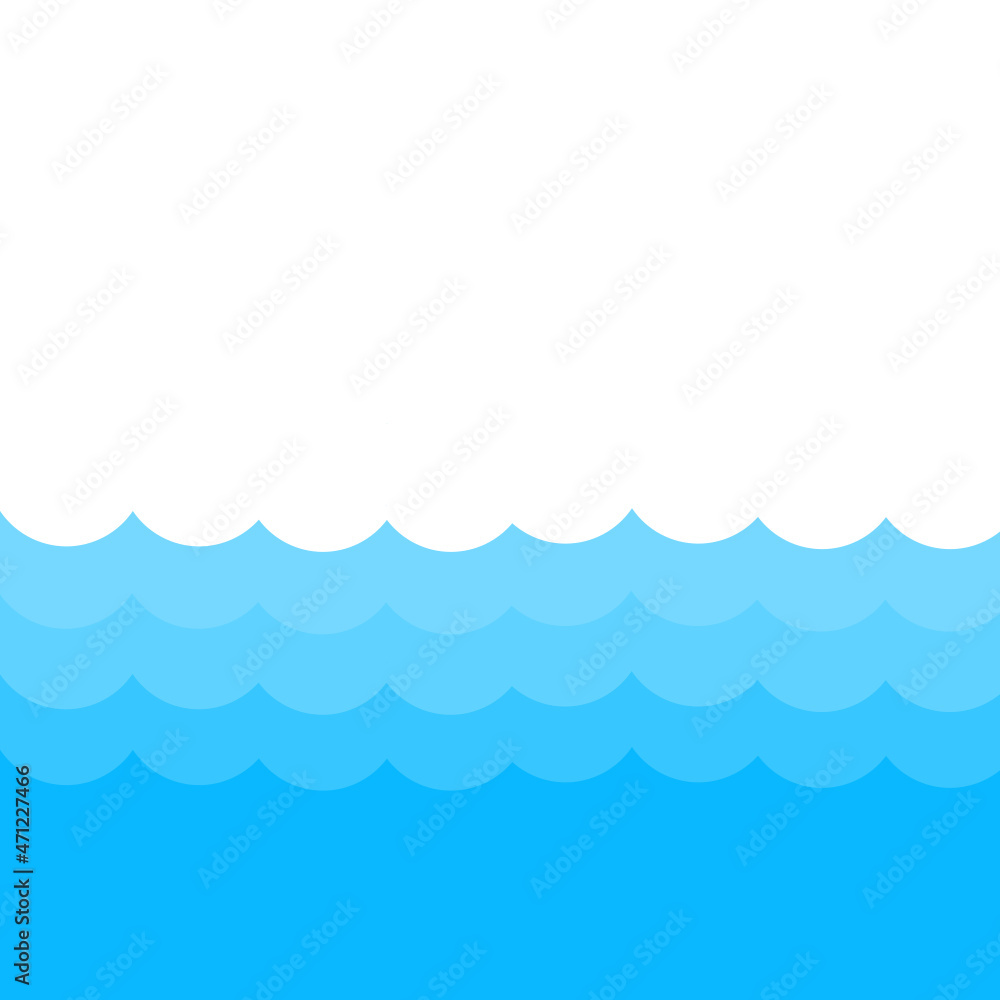 Blue water wave background.Water flood, river, sea and ocean concept ...