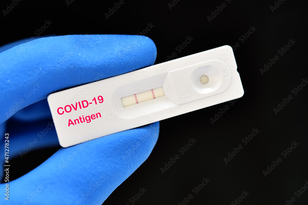 COVID-19 positive test result by using COVID-19 antigen test kit or ATK ...