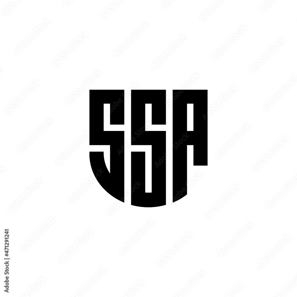 SSA letter logo design with white background in illustrator, vector ... SSA letter logo design with white background in illustrator, vector ...