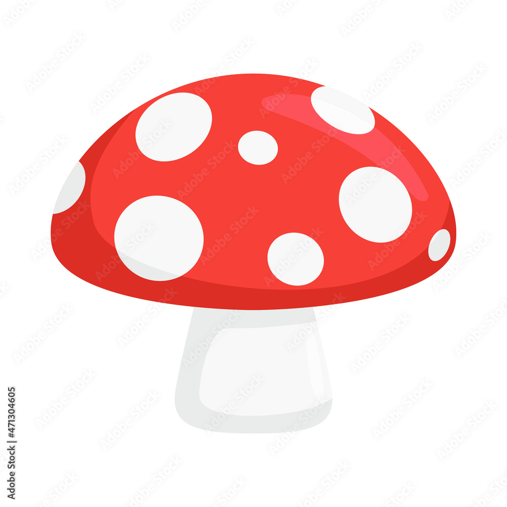 Mushroom Sign Emoji Icon Illustration. Fungi Vector Symbol Emoticon ...