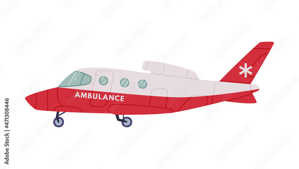 Aircraft as Ambulance Emergency Rescue Service Vehicle and Medical Care ...