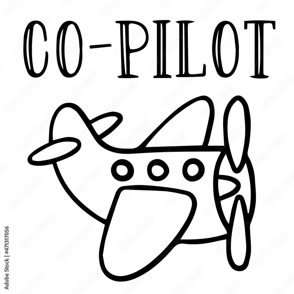 co pilot logo inspirational quotes typography lettering design Stock ...
