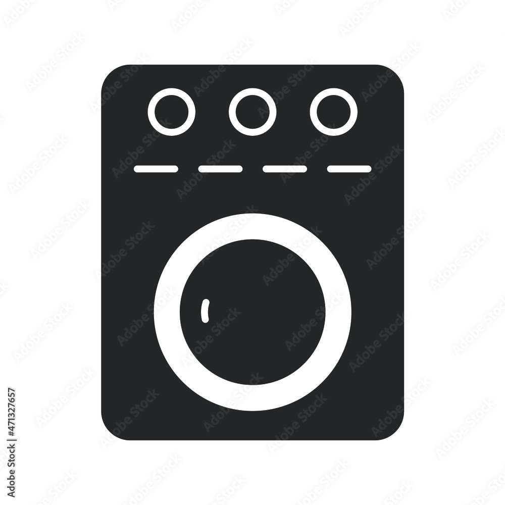 Washing machine icons symbol vector elements for infographic web Stock ...