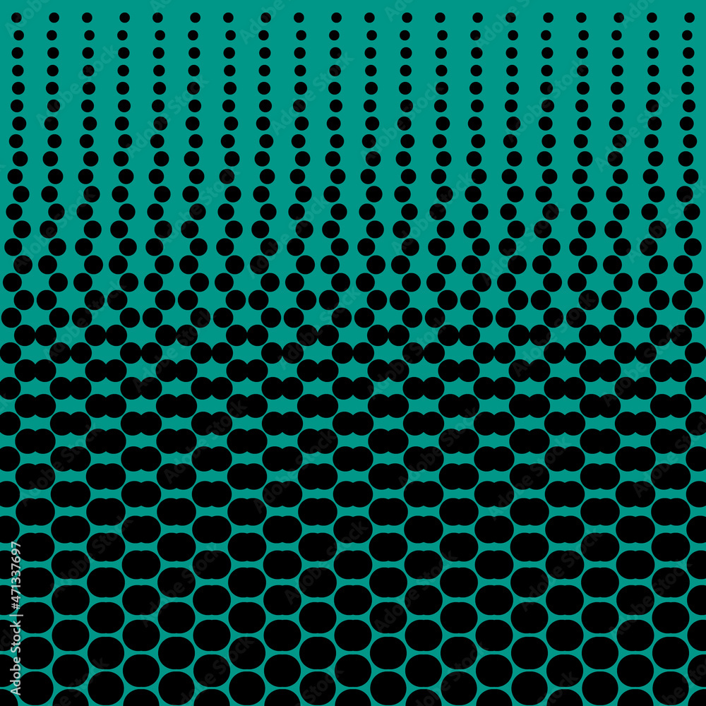 Abstract seamless geometric circle pattern. Mosaic background of black ...