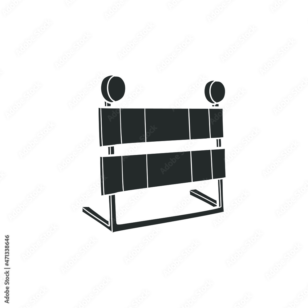 Fence Icon Silhouette Illustration. Work Vector Graphic Pictogram ...