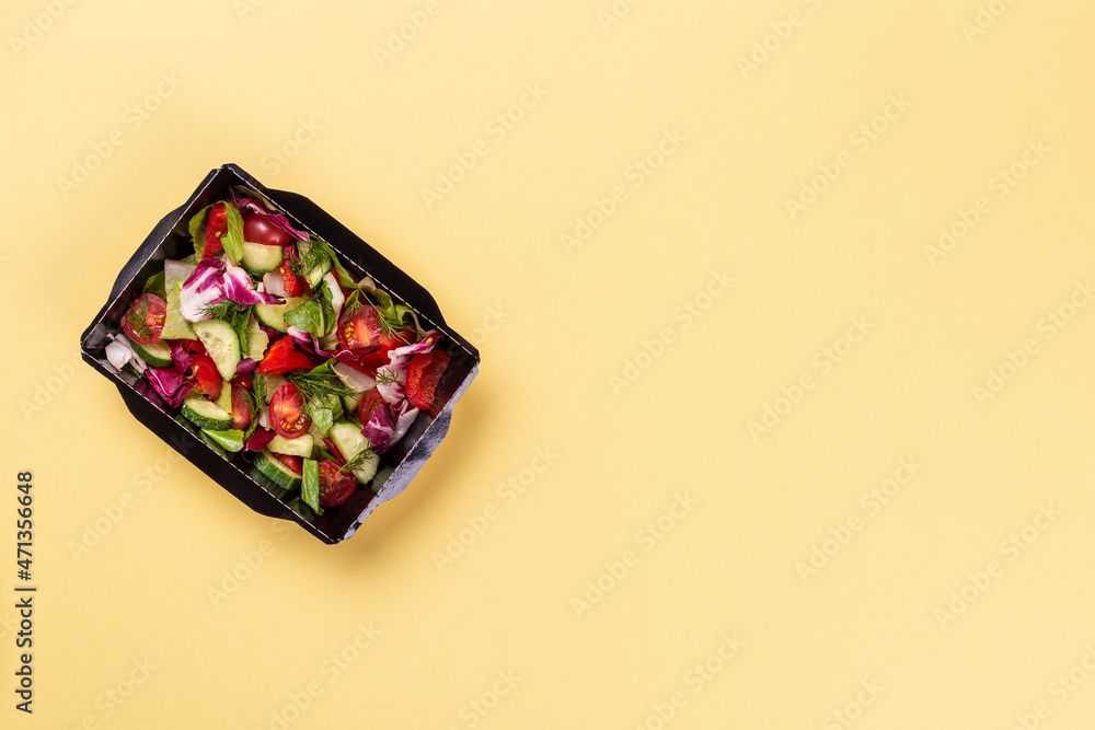 Catering food with healthy balanced diet delicious lunch box boxed take ...